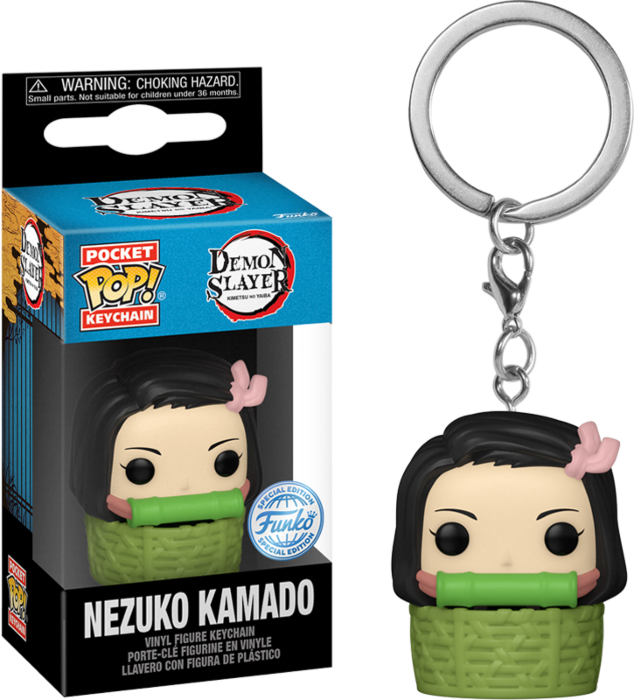 Funko - Demon Slayer - Nezuko Kamado in Basket (Keychain) - Kitsune Relics
