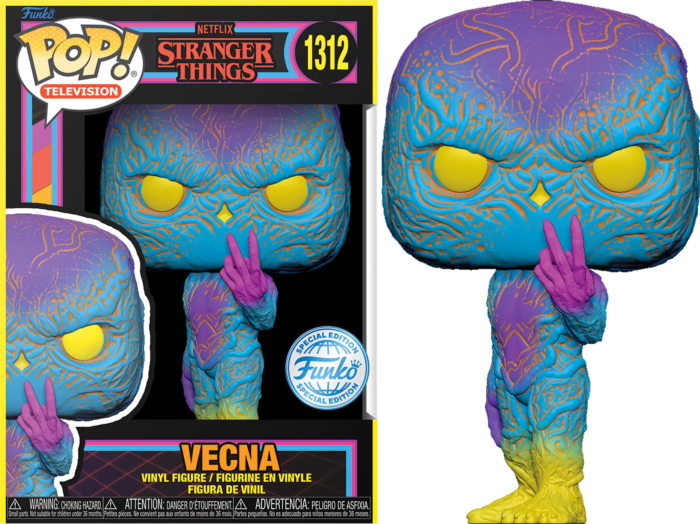 Funko - Stranger Things 4 - Vecna Blacklight (#1312) - Kitsune Relics