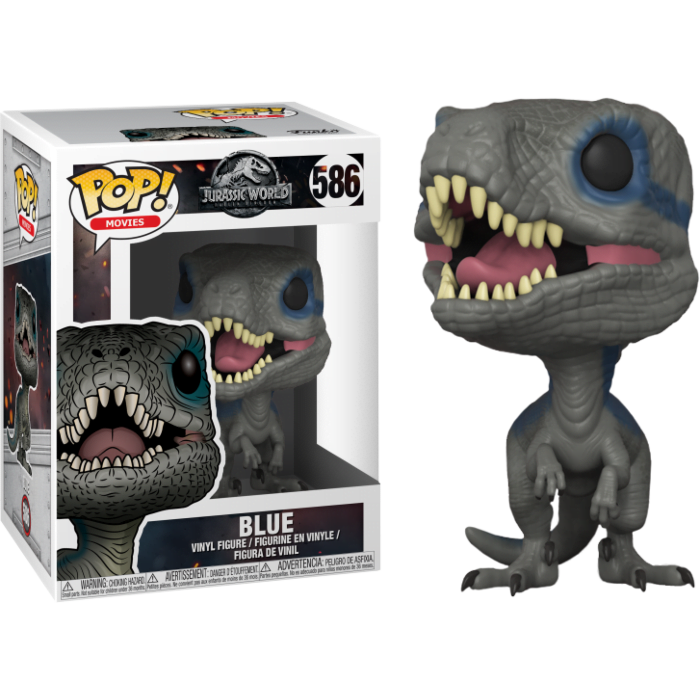 Funko - Jurassic World Fallen Kingdom - Blue Raptor (#586) - Kitsune Relics